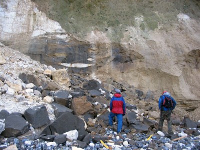 Deformed chalk - AntarcticGlaciers.org