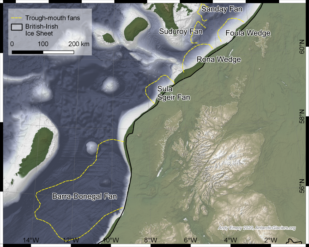 Shelf-edge margins of the British-Irish Ice Sheet - AntarcticGlaciers.org