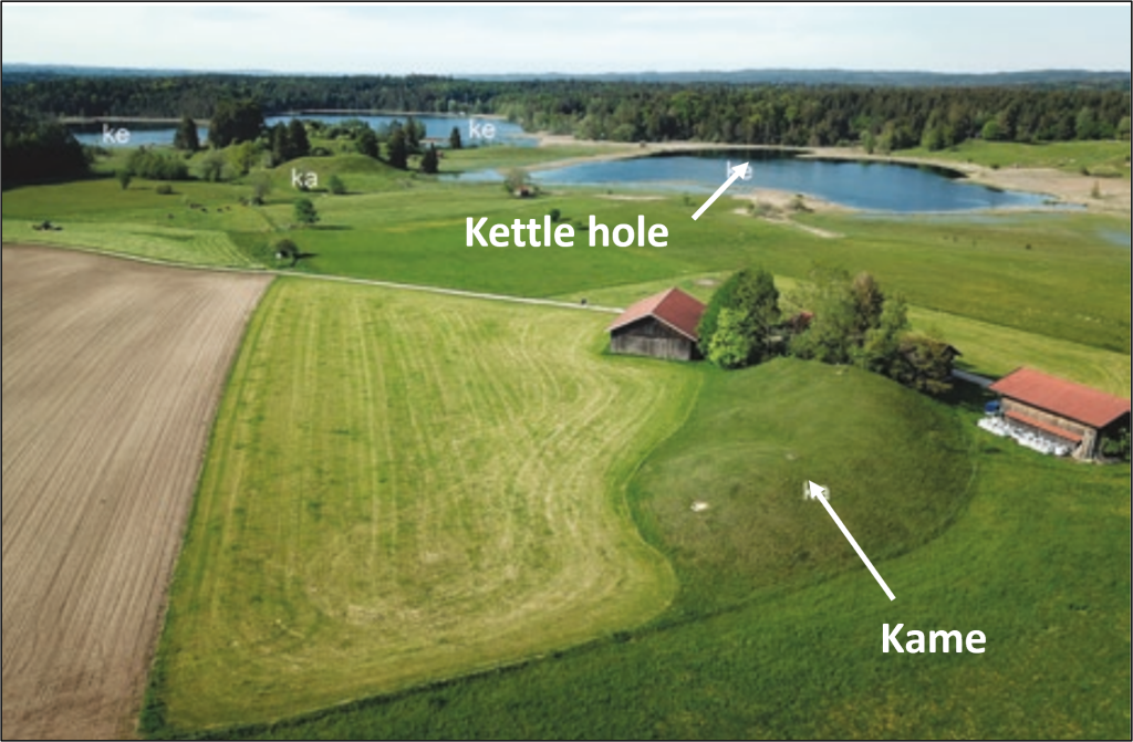 Kame and kettle image - AntarcticGlaciers.org