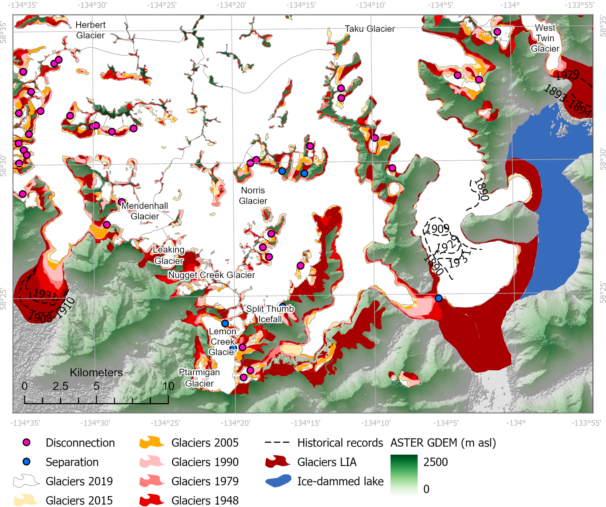 Evidence of global glacier recession: repeat photographs and satellite ...