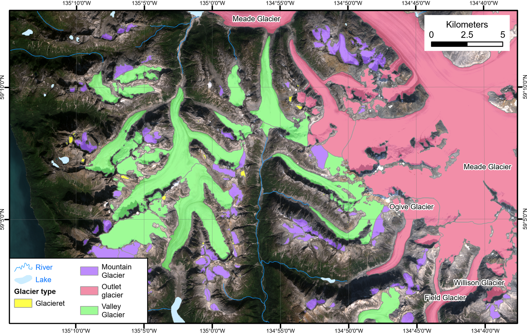 The glaciers of Juneau Icefield - AntarcticGlaciers.org